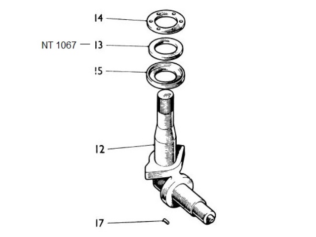 Nt1067 Nuffield Thrust Plate Tractor Spare Parts